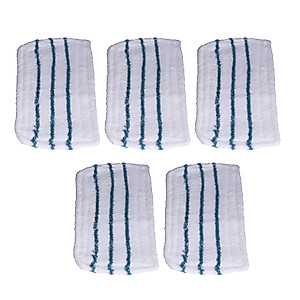 Pssopp 5PCS Floor Mop Refill Replacement Pads Professional Cloth Replacement Washable Microfiber Mop Refill for FSM1610/1630