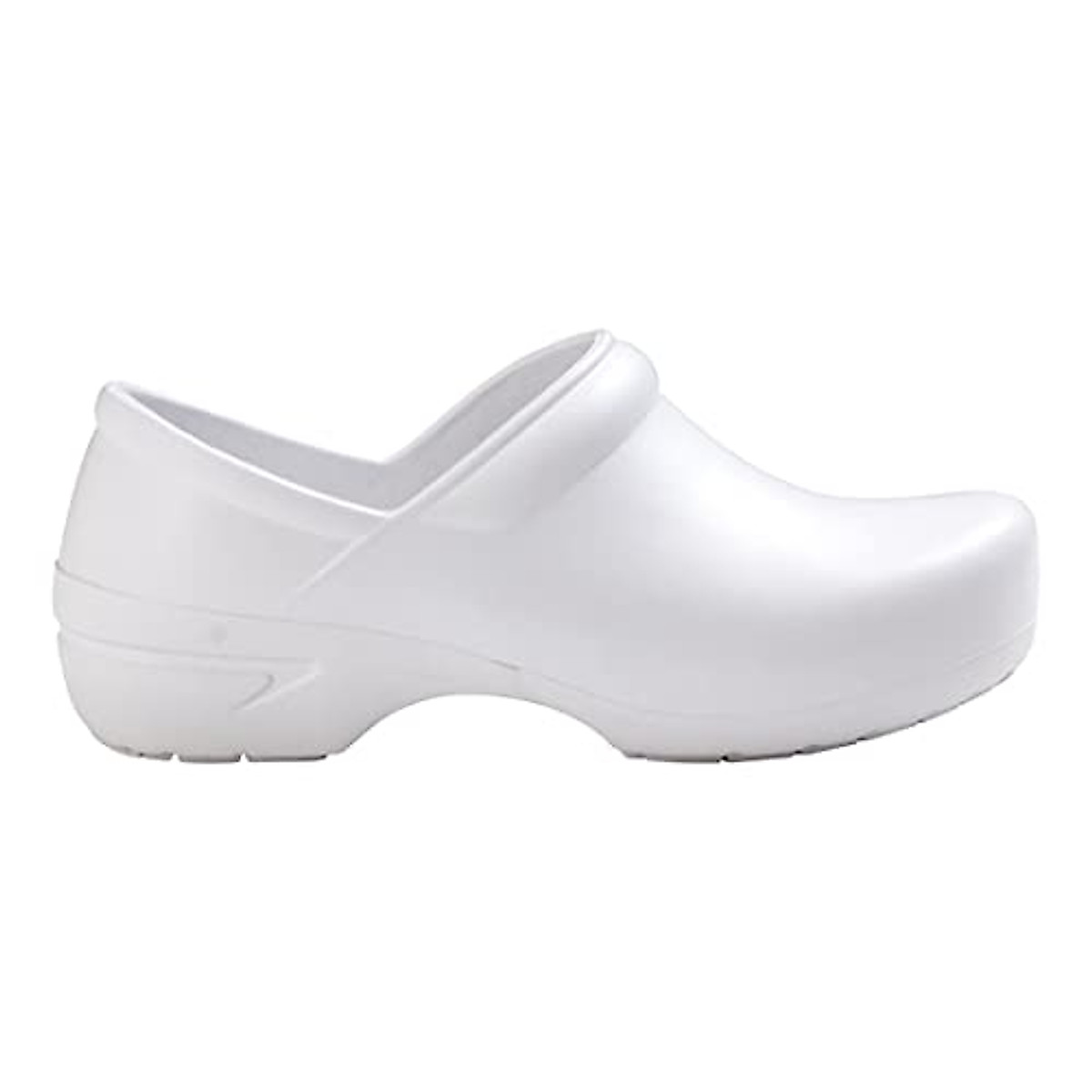 Anywear Guardian Angel Nursing Shoes Clogs for Women and Men, Antimicrobial Slip Resistant Shoes for Healthcare and Food Service, 8, White