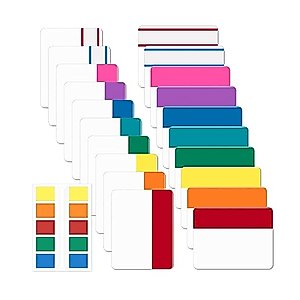 Mr. Pen- Sticky Index Tabs, 500 Pcs, 21 Sets, Colorful Sticky Tabs for Notebooks, Page Markers, Page Tabs for Binders, Page Tabs Sticky Tabs for Books, Notebook Tabs, Book Sticky Tabs for Notebooks