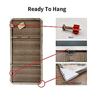 Wooden Horses Picture Wall Decor: Modern Running Wildlife Horse Animal Painting Print on Rustic Textured Wood Artwork Wall Art with Handcrafted Wooden Framed (40" x 20")