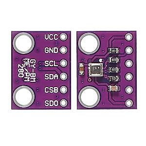 DORHEA 2Pcs BME280 3.3V Temperature Humidity Atmospheric Barometric Pressure Sensor Module GY-BME280-3.3 IIC I2C Breakout Board