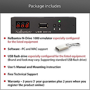 Floppy Disk USB Emulator Nalbantov N-Drive 1000 for PianoDisc PDS128 and PDS128 Plus