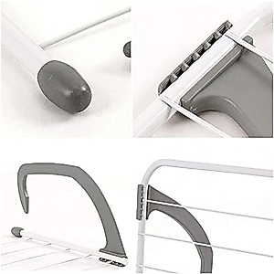 ZyHMW Clothes Airer 1PC Folding Adjustable Drying Rack Clothes Outdoor Pole Airer Balcony Telescopic，Folding Airer (Size : 50x28cm) (Size : 55x34cm)