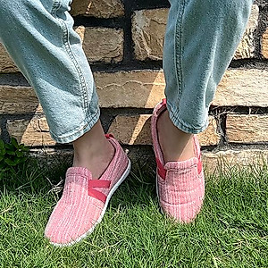 GOKIA Women's Droma Walking Travel Loafer Shoes(SS2024, Coral Pink, Size 8)
