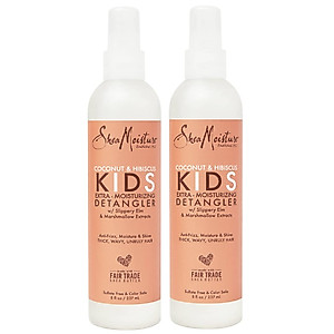 HAIR DETANGLER SPRAY FOR KIDS: Formulated with certified organic coconut oil and shea butter, this detangling spray is the perfect solution for managing your child’s wild, unruly hair.