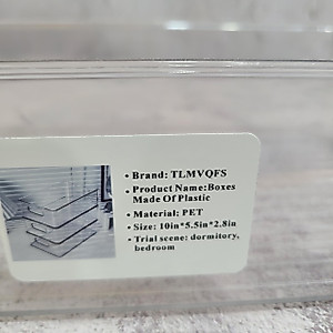 TLMVQFS Convenient and stackable clear plastic storage containers - perfect for home use
