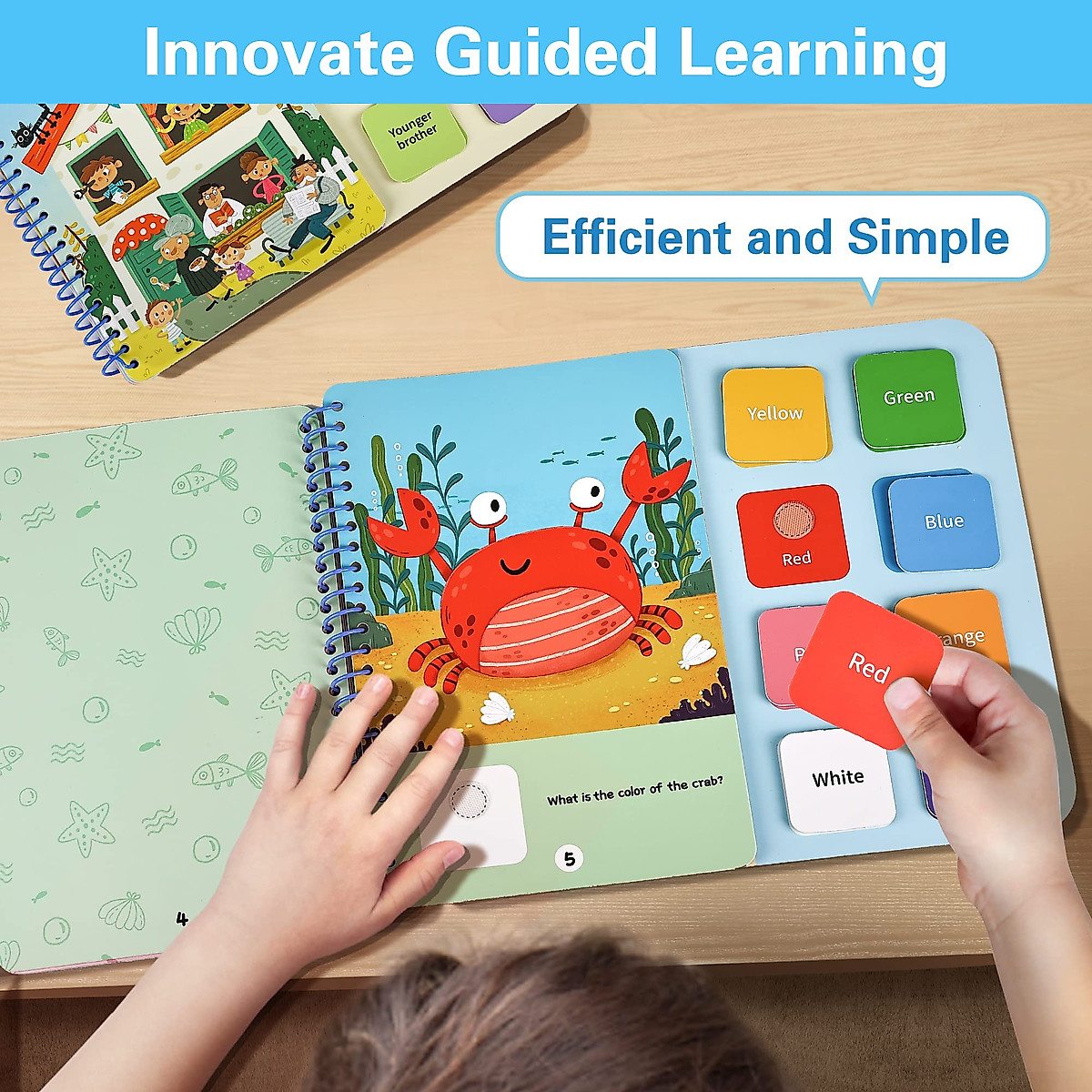 iPlay, iLearn 4pcs Kids Busy Learning Books, Preschool Learning Activity Busybooks, Autism Sensory Educational Toys, Toddler Quiet Montessorri Toy, Birthday Gifts for Age 3 4 5 6 Boy Girl Kindergarten