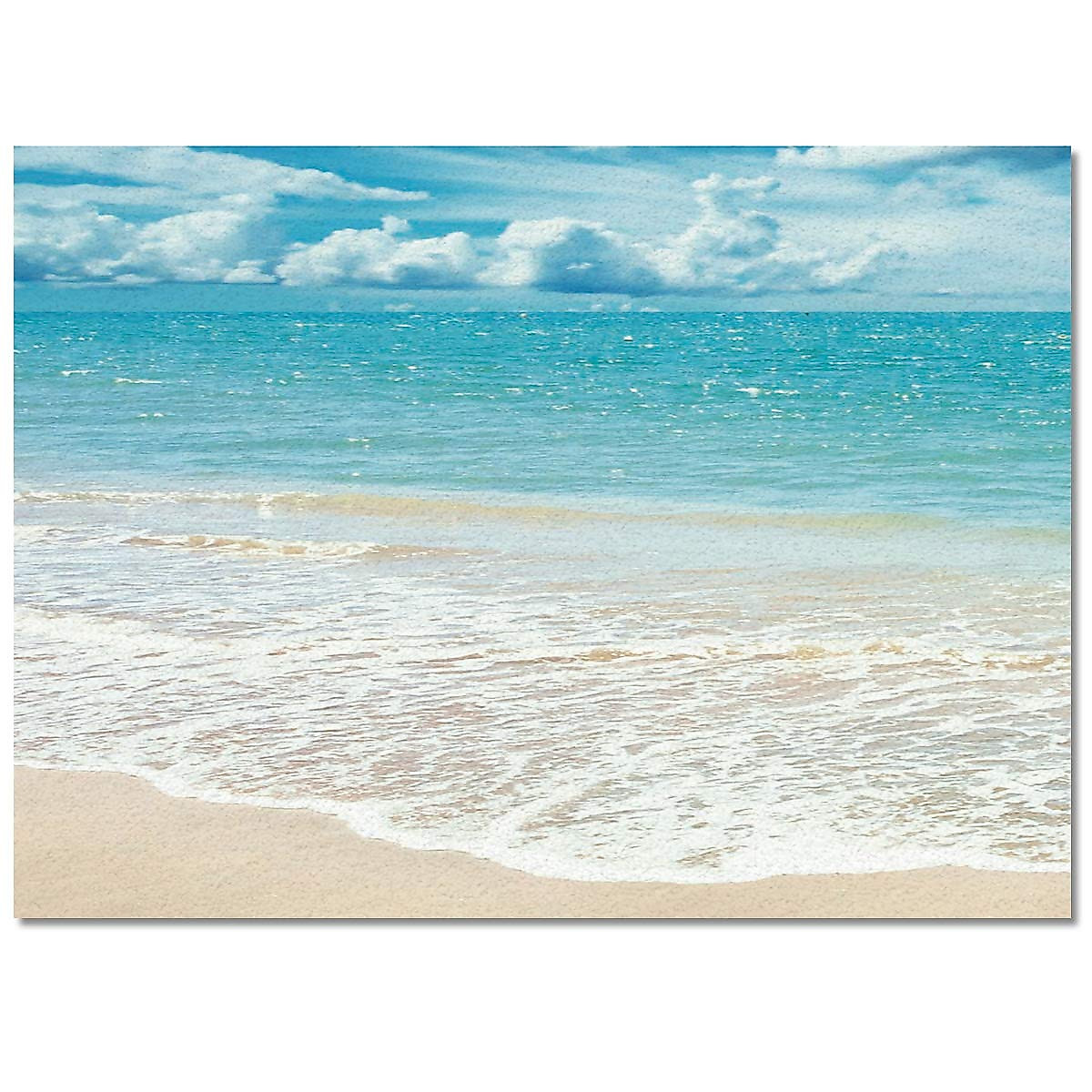 Gsypo Summer Indoor Modern Contemporary Area Rug, Tropical Ocean Beach Sea Water Ultra Soft Non-Shedding Carpet Floor Mats Stain Resistant Living Room Bedroom Area Rugs Washable 5'x8'