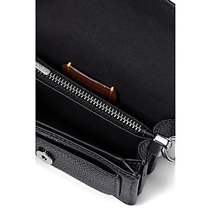 Coach Polished Pebble Leather Tabby 12 Black One Size