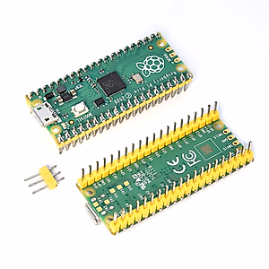 KEYESTUDIO Raspberry Pi Pico Breadboard Starter Kit with Headers Micro USB Cable 830 Breadboard Doupont Wires, RP2040 Microcontroller, 26 Multifunction GPIO Pins, Programmable in C & MicroPython