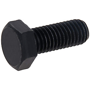 Heyiarbeit M10x25mm Hex Screws Bolts Carbon Steel Fastener Rustproof Metric Fully Threaded Replace Bolt Black 20PCS