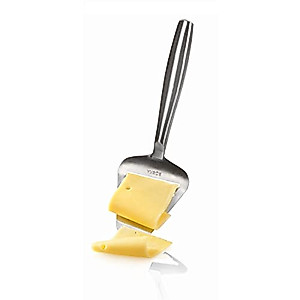 BOSKA Stainless Steel Cheese Slicer - Copenhagen For All Types of Cheese - Multi-Functional Cheese Slicer - Handheld Slicer - Silver Non-Stick - Dishwasher Safe - For Kitchen Cooking