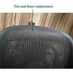 Seat Pad Foam Insert Replacement for Herman Miller Classic Aeron Office Chair A B C Size Black/Gray (Black, C)