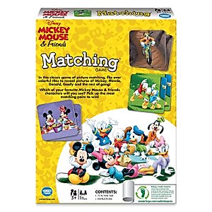 Wonder Forge Mickey Mouse Matching Game - Engaging Board Game for Kids Age 3-5 | Enhances Focus and Memory | Features Favourite Disney Characters | Ideal for Family Fun Time