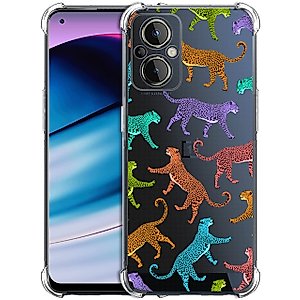 Glisten - OnePlus Nord N20 Case, OnePlus N20 5G Case - Leopard Multicolor Pattern Design Printed Slim Fit Clear Transparent Soft TPU Shockproof Designer Back Case/Cover for OnePlus Nord N20.