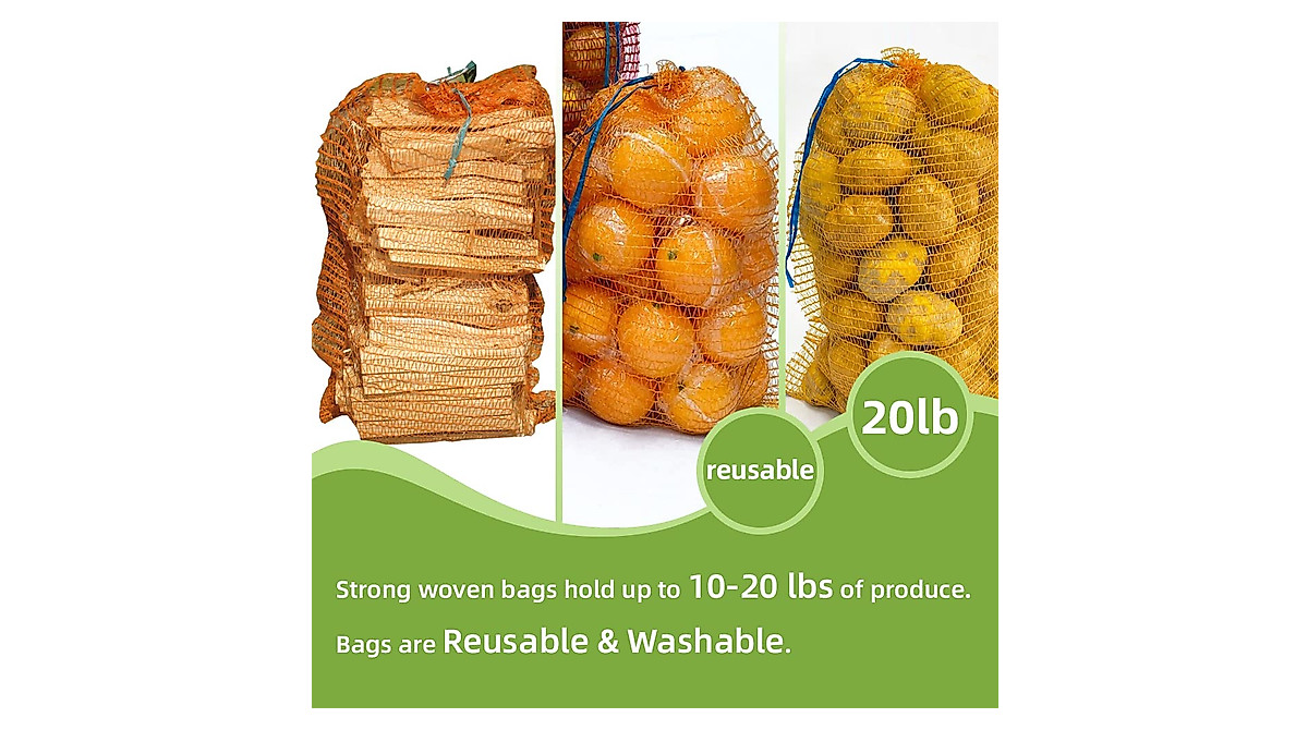 Deebree Reusable Mesh Potato Storage Bags | Breathable & Durable