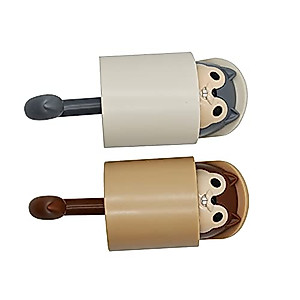 Maydahui 4PCS Squirrel Shaped Adhesive Wall Hook Cute Cartoon Animal Wall Hooks for Kids Room Living Room Bedroom Home Decoration