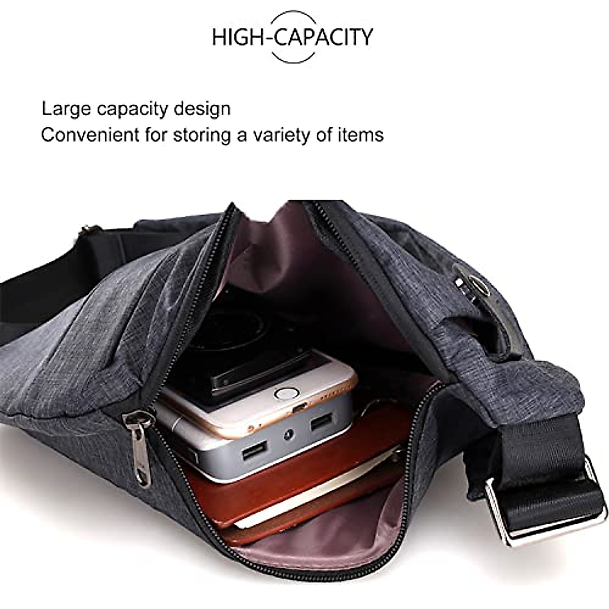 UNQLUX 2023 New Personal Flex Bag, Fashion Anti-thief Slim Sling Bag, Adjustable Crossbody Bag, Side Crossbody Backpack for Outdoor (Rose Red-Right)