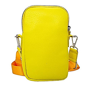 Buckle Down Wallet Phone Bag Holder-Spongebob Squarepants Expressions Scattered Yellow