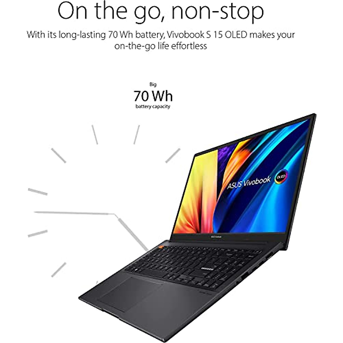 ASUS Vivobook S 15 Laptop 2023 New, 15.6" FHD Display, 12th Intel i7-12700H 14-Core, Iris Xe Graphics, 16GB DDR4 512GB SSD, Backlit KB, Thunderbolt 4, FP Reader, Wi-Fi 6E, Win11 Pro, COU 32GB USB