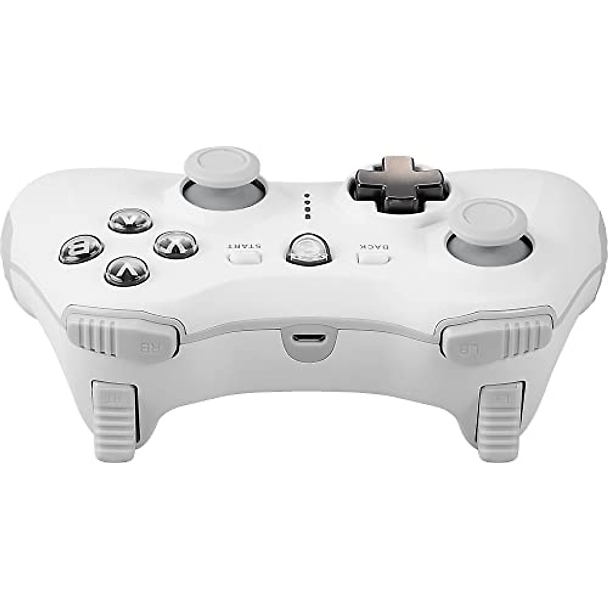 MSI Force GC30V2 White Wireless Gaming Controller, Dual Vibration Motors, Dual Connection Modes, Interchangable D-Pads, Compatible with PC & Android