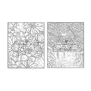 100 Wildlife Scenes: An Adult Coloring Book Featuring 100 Most Beautiful Wildlife Scenes with Animals, Birds and Flowers from Oceans, Jungles, Forests and Savannas