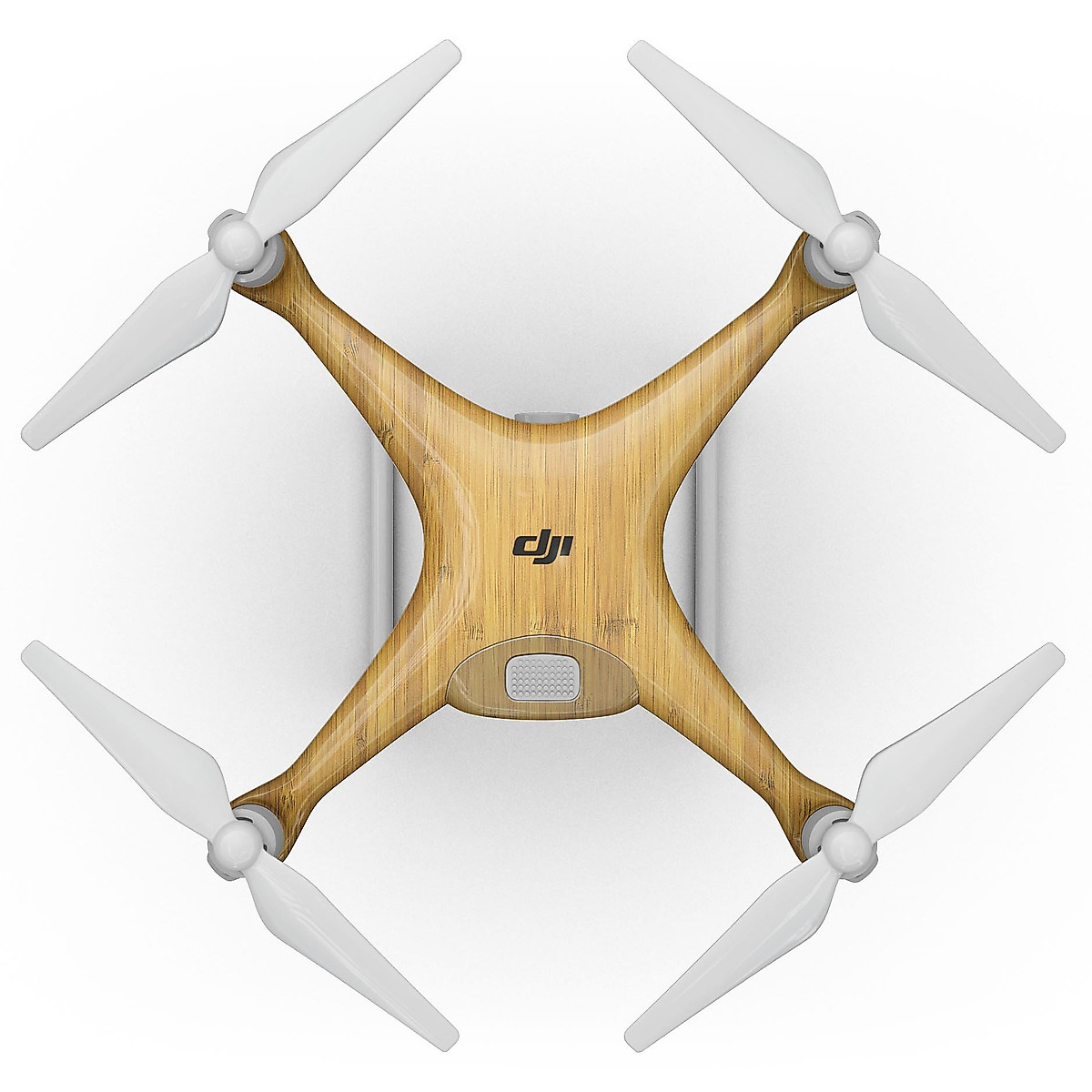 Design Skinz Design Skinz Real Light Bamboo Wood Full-Body Wrap Decal Skin-Kit Compatible with The Drone DJI Spark