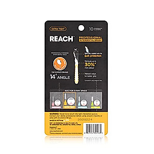 REACH Interdental Brush Extra Tight 0.7mm | Removes up to 30% More Plaque | Special Designed for Gum Protection, PFAS Free | 10 Brushes