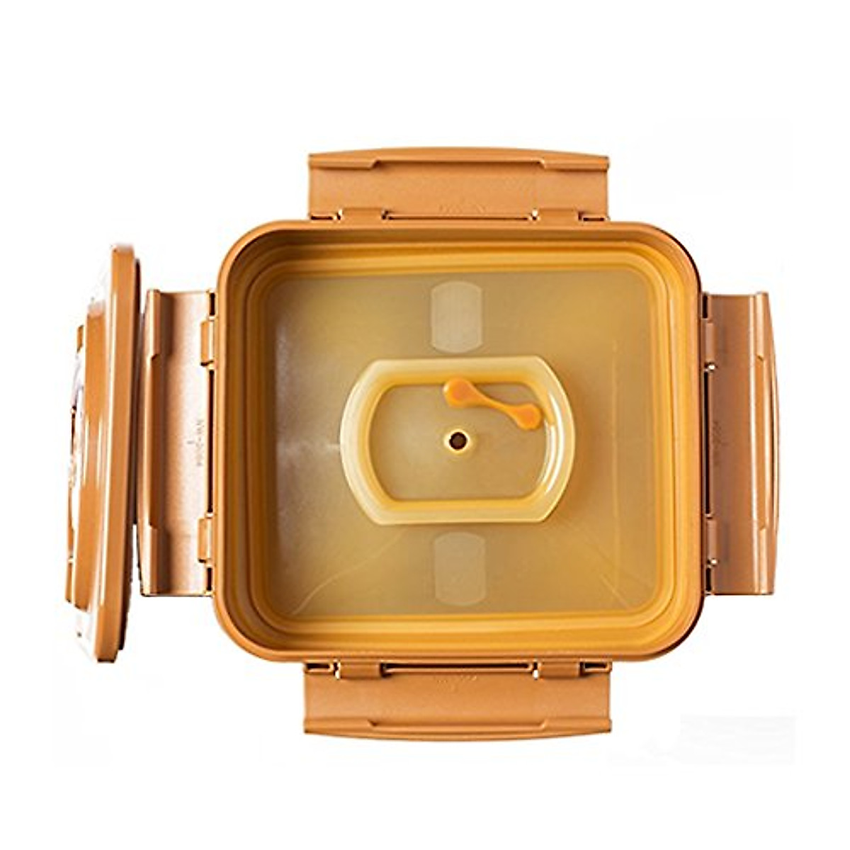 e-jen Premium Kimchi, Sauerkraut Container Probiotic Fermentation with Inner Vacuum Lid (Earthenware Brown, 1.6 gal/ 6.4L)