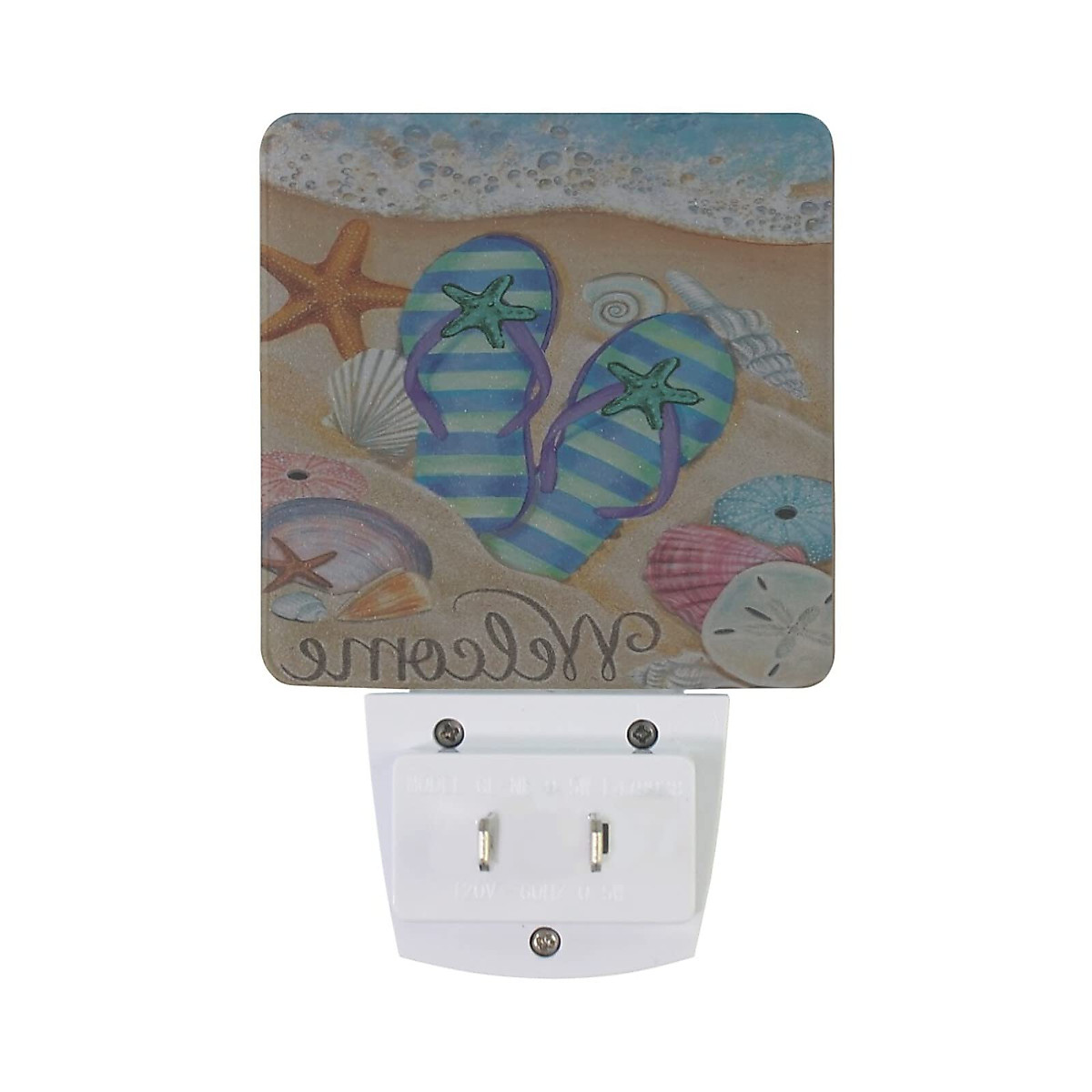 JSTEL Starfish Night Lights Plug into Wall 2 Pack,Led Night Lights with Dusk to Dawn Sensor Decorative,Smart Small Nightlights for Home