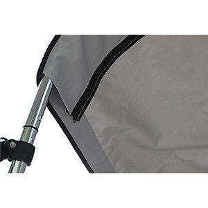 SBU Light Grey Stainless Steel 3-Bow Bimini Top Compatible for Regal 1900 FASTRAC BR W/SWPF for Model Years 2010-2017