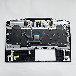Replacement for HP Gaming Pavilion 15-DK 15-DK0126TX TPN-C141 Laptop Upper Case Palmrest Green Backlit Keyboard Assembly Part L57593-001 AP2K8000310