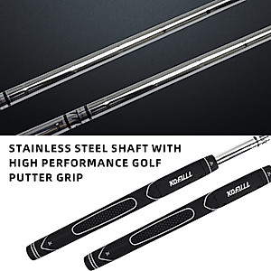 KOFULL Golf Putter-Golf Putters for Men Right Handed, Golf Men's Putter 35", Mens Putters Right Hand, Men Golf Putter with Ball Picking Function Stainless Steel Head & Shaft for Golf Putting