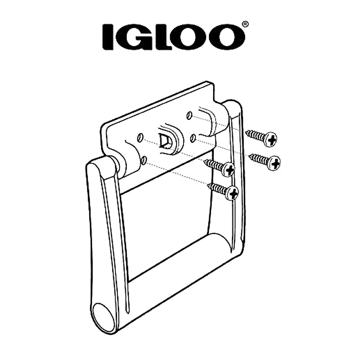 Igloo 21025 90-100 Quart Cooler Handle (White, 1 Handle)