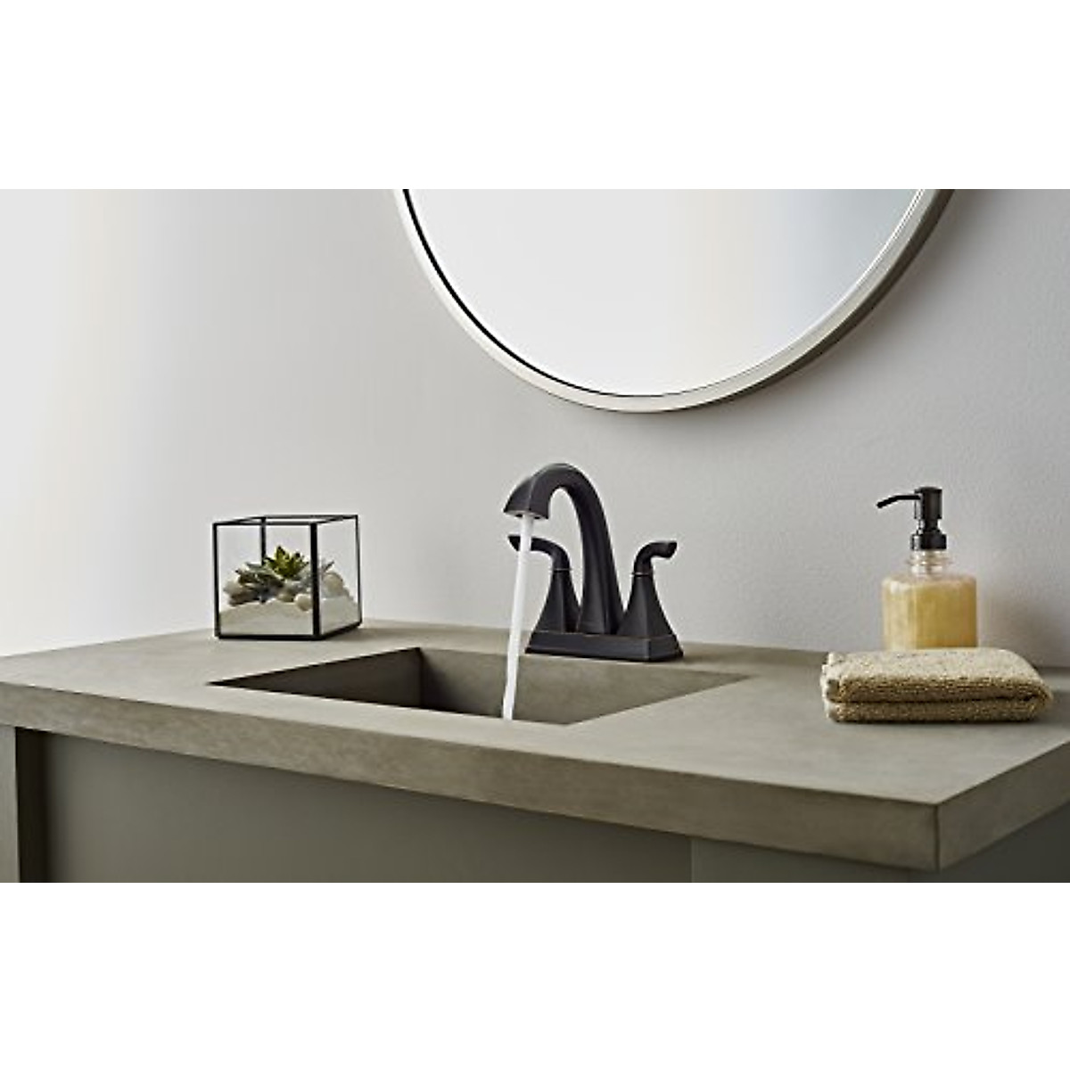 Pfister LG48-BS0Y Bronson 2-Handle Centerset Bathroom Faucet, 4", Tuscan Bronze