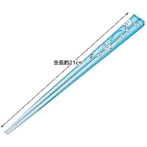 Skater AAC45T-A Dishwasher Safe Acrylic Chopsticks 8.3 inches (21 cm), Set of 3 Pairs for Adults