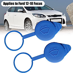 AUCELI 2 Pcs Windshield Wiper Washer Reservoir Fluid Tank Cap, Wiper Water Tank Lid Bottle Cap, Replacement Bottle Cap of Automobile Liquid Tank Fit for Most Car, Universal Vehicle Accessories