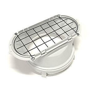 GenuineOEMHisense OEM Hisense Air Conditioner AC Window Adapter With Grate Originally For Hisense AP1419CR1G, AP1219CR1W, AP1019CR1G,Off White