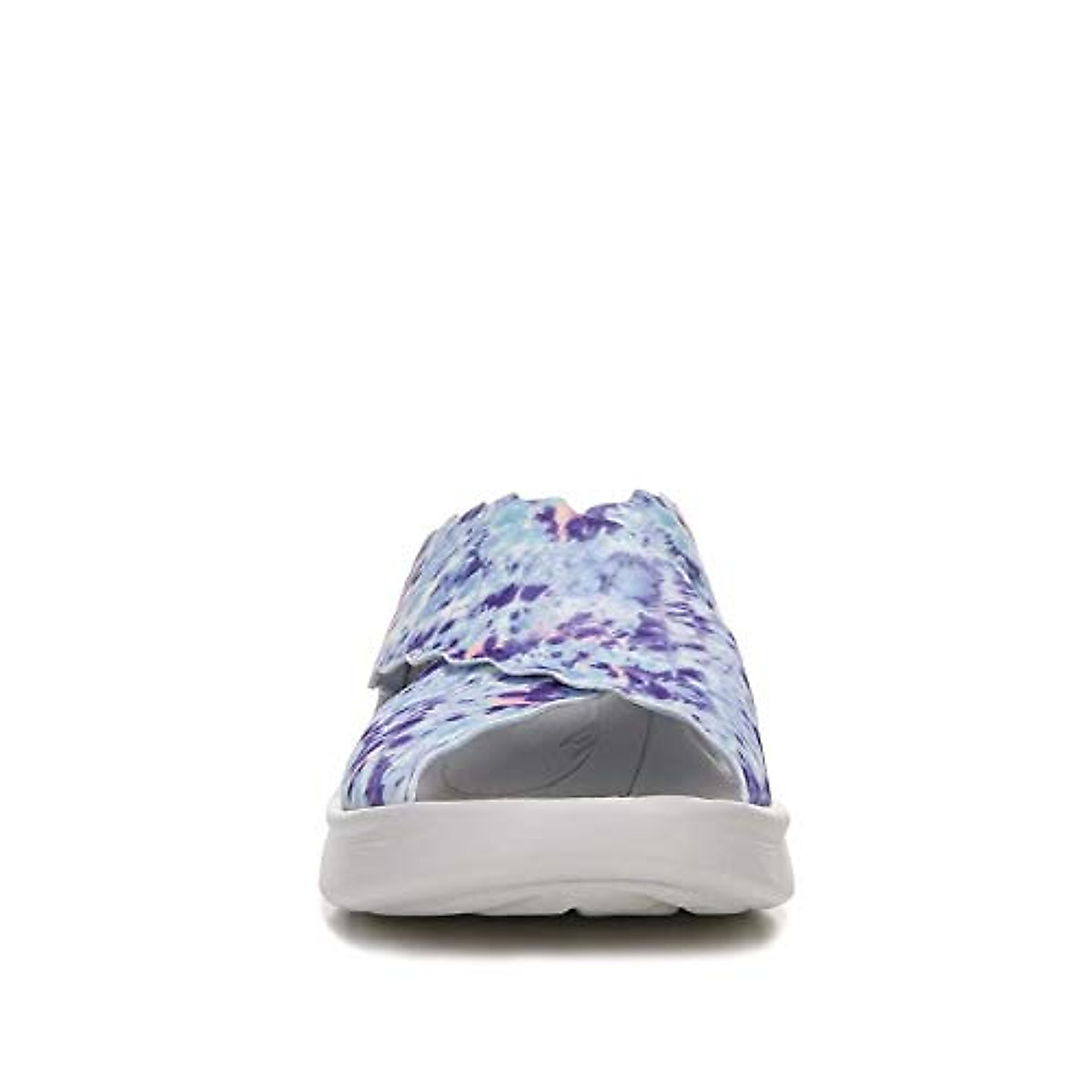 BZees Womens Sahara Slide Sandal Blue Tie Dye Fabric 7.5 M