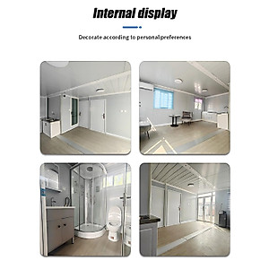 Modular Container 20＆40FT Tiny Home with Light Steel Frame Expandable Container House with 2 Bedrooms ＆ 1 Kitchen 1 Bathroom
