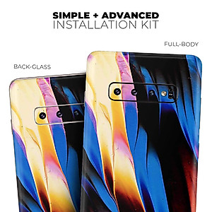 DesignSkinz Liquid Abstract Paint V42 Protective Vinyl Decal Wrap Skin Cover Compatible with The Samsung Galaxy S20 (Screen Trim & Back Glass Skin)