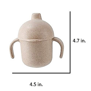 Baney Sippy Cup | Wheat Straw Fiber | Trainer Cup | Biodegradable and Eco Friendly | BPA Free | Infant Baby Toddler and Kids