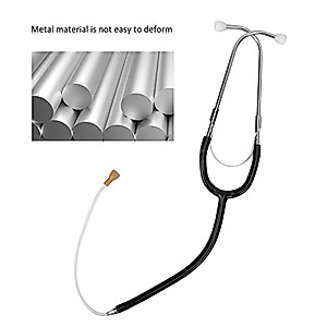 Listening Stethoscope, Hearing Aid Stethoscope Professional High Conductivity Low Loss Rate Binaural Stethoscope for Testing Headphone(Black)