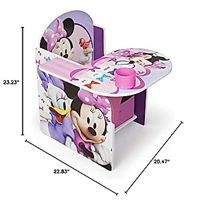 Delta Children Chair Desk With Storage Bin, Disney Minnie Mouse