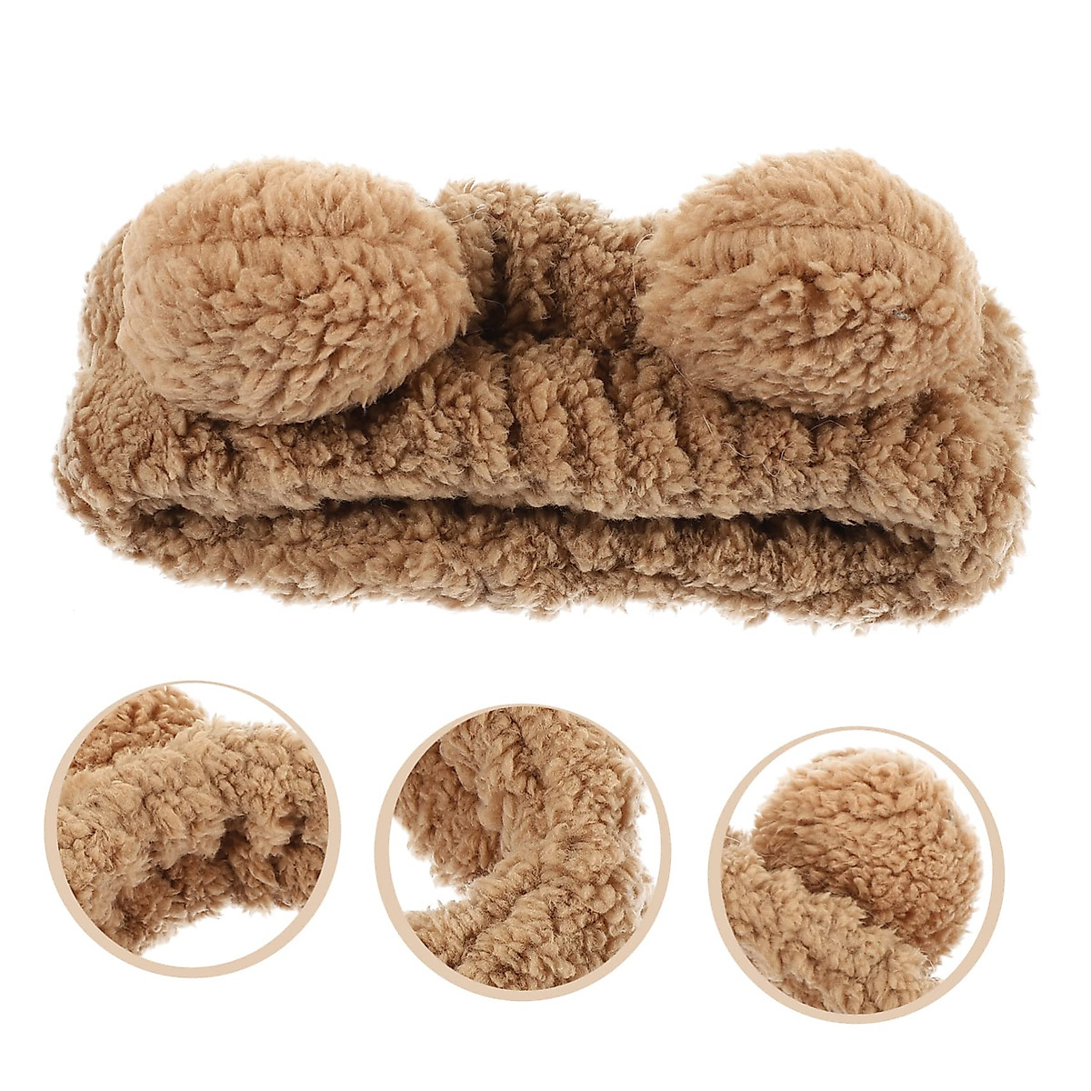 DRESSOOS Adorable Bear Ears Headband for Washing Face Cute Cartoon Makeup Headband for Women and Girls Soft Elastic Hairband for Skincare and Spa Routine
