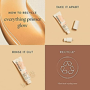 Honest Beauty Everything Glow Primer for All Skin Types | Preps, Brightens, + Hydrates Skin | 2 Types of Hyaluronic Acid, Watermelon + Apple Extracts | EWG Verified, Vegan + Cruelty Free | 1 fl oz