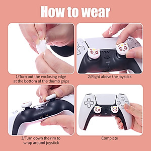 Switch Pro Controller Thumb Grips, Cute Moon Cat Thumb Grips for Switch Pro Controller, PS5 Controller, PS4 Controller, Xbox Controllers