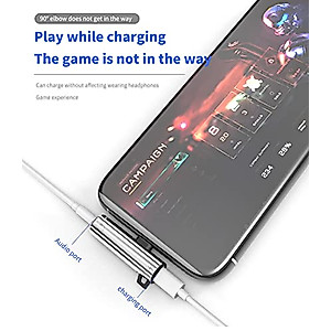 Lightning to 3.5mm Headphone Adapter(2pack) Compatible for iPhone Splitter Audio Apple Dongle Jack AUX Adaptador para Earphone 2 in 1 Earbud and Charge Charger 13 12 11 Pro Max Mini XS SE 7 X 8 Plus