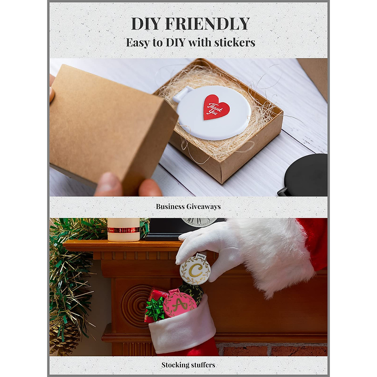 Getinbulk Compact Mirror Bulk, Round Makeup Mirror for Purse, Set of 24 (White)