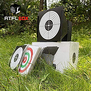 Atflbox BB Gun Trap with 50pcs Paper Target and 100 x Animal Shooting Paper Targets